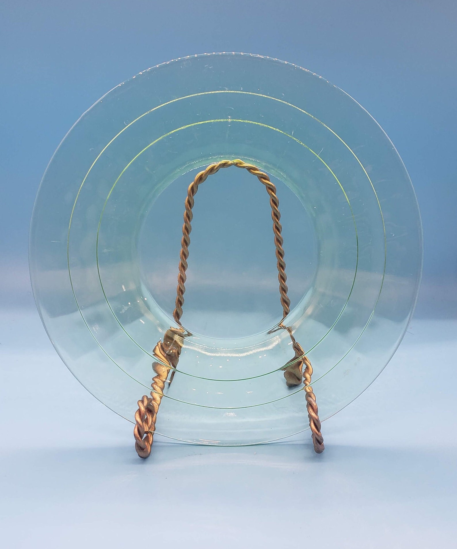 Vintage Green Uranium / Vaseline Glass Block Optic Green - Etsy