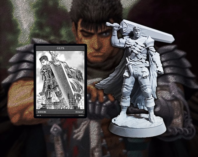 The Black Swordsman – Guts High-quality Resin Miniature | Collectible ...