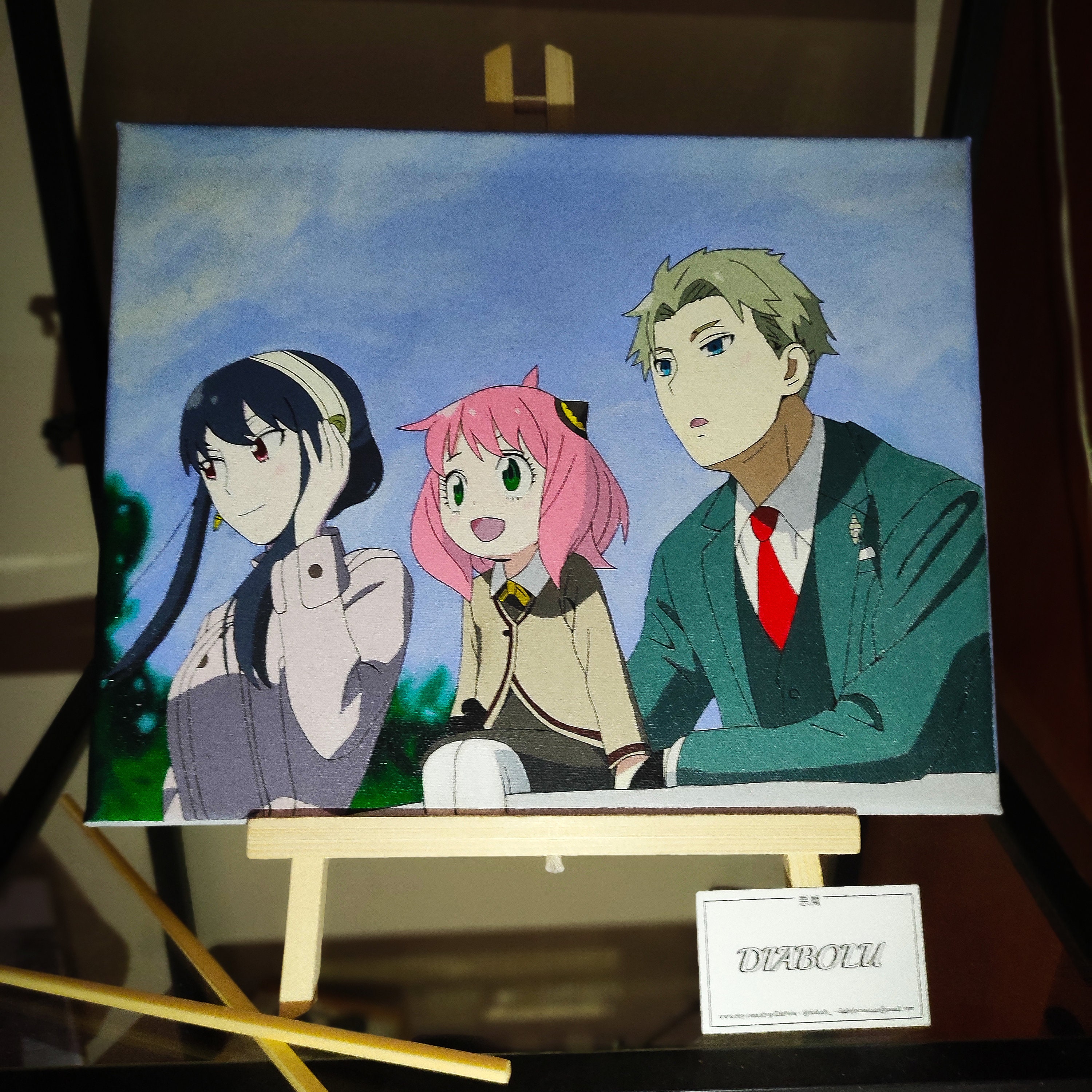 Custom Anime Canvas Painting - Fully Personalized | Hand-painted Anime ...