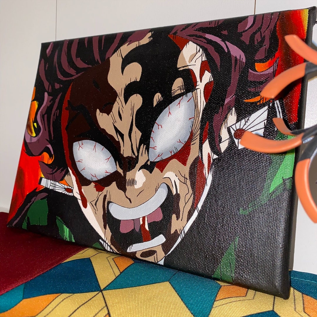 Custom Anime Canvas Painting - Fully Personalized | Hand-painted Anime ...