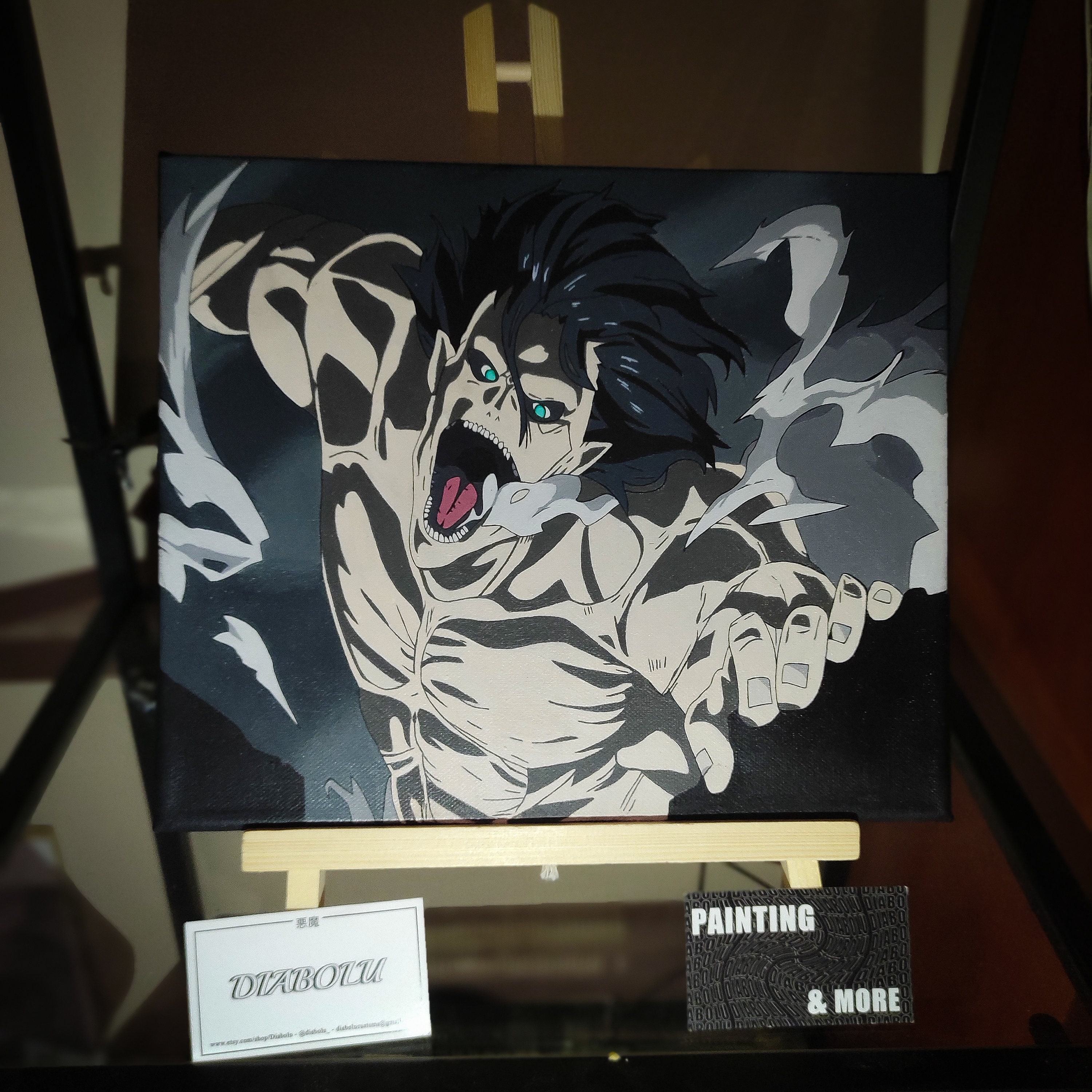 Custom Anime Canvas Painting - Fully Personalized | Hand-painted Anime ...