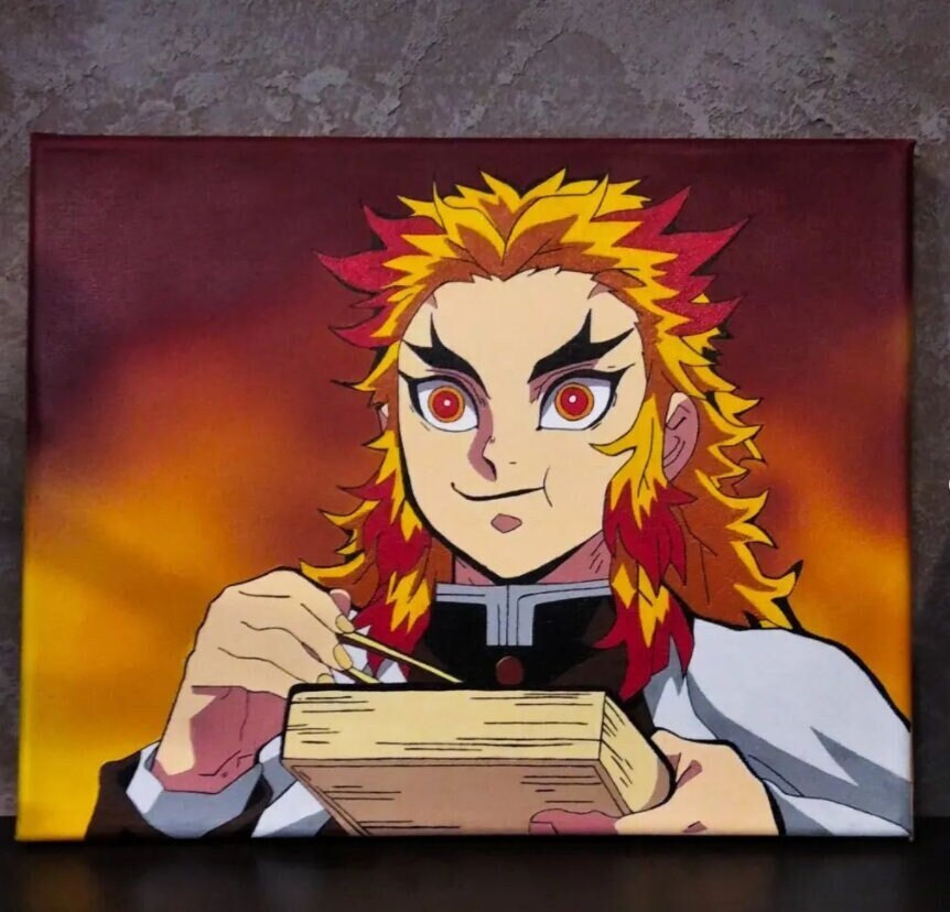 Custom Anime Canvas Painting - Fully Personalized | Hand-painted Anime ...