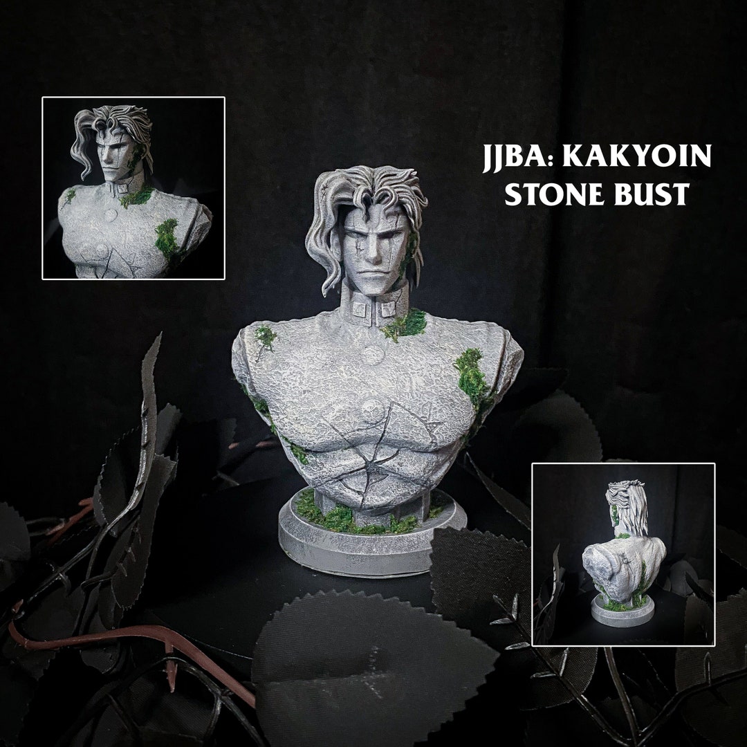Kakyoin - JJBA Stone Bust | 3D Printed Resin Figure, Anime Collectible ...