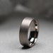 Titanium Wedding Ring Ice-effect Matt Finish. Flat Shape. Comfort Fit ...