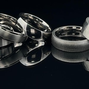 Titanium Wedding Ring Ice-effect Matt Finish. Comfort Fit. Titanium ...