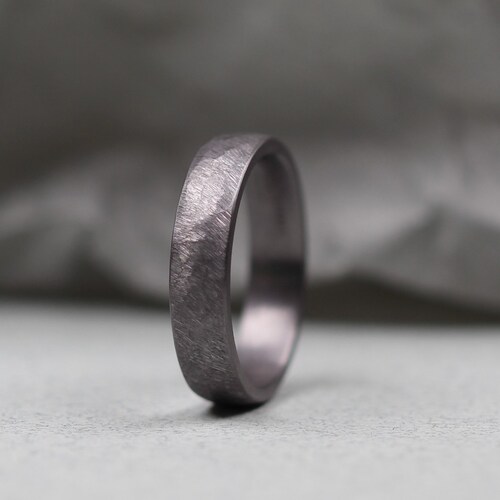 Titanium Wedding Ring Ice-effect Matt Finish. Comfort Fit. - Etsy
