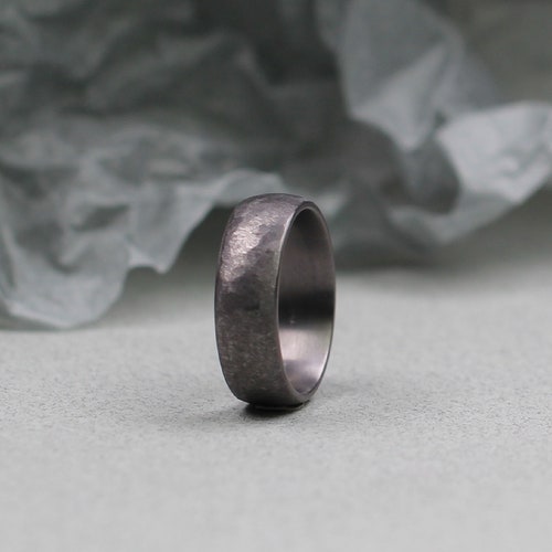 Titanium Wedding Ring Ice-effect Matt Finish 6 Mm. Comfort - Etsy