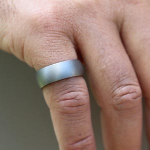 Titanium Wedding Ring Ice-effect Matt Finish. Comfort Fit. Titanium ...