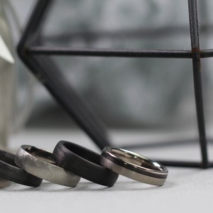 Titanium Wedding Ring Ice-effect Matt Finish 6 Mm. Comfort - Etsy