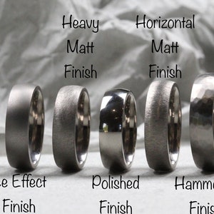 Titanium Wedding Rings Set. Heavy Matt Finish. Matching Wedding Rings ...