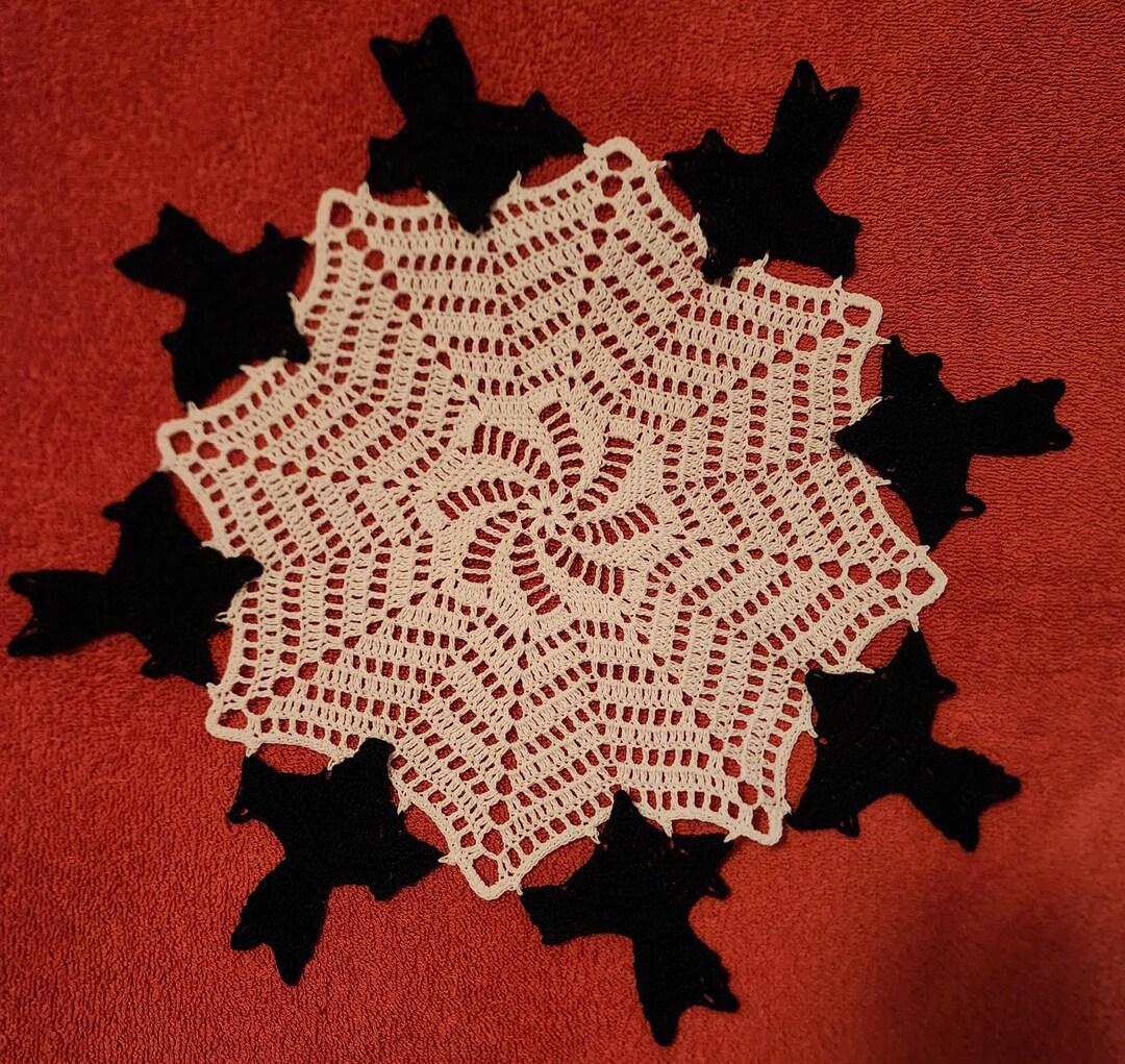 Beautiful White Doily With Bats - Etsy
