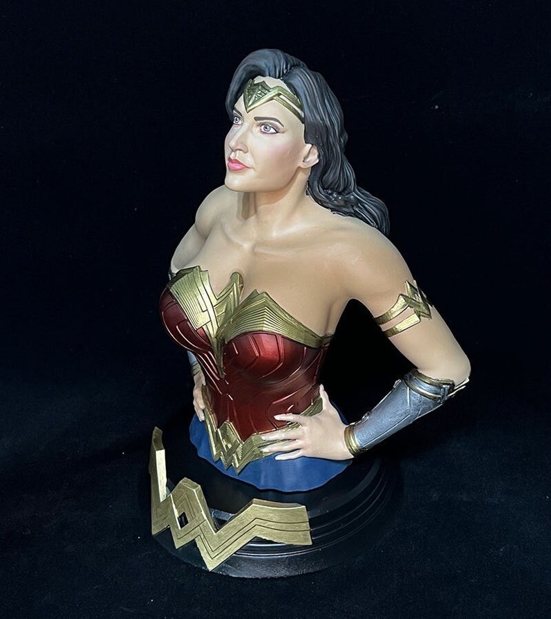 Wonder Woman Gal Gadot DCEU 3D Printed Figure Painted Bust - Etsy