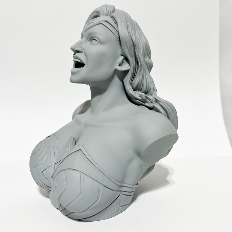 Wonder Woman 3D Resin Print Bust Figure - Gal Gadot DC - Etsy