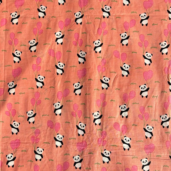 Panda Fabric - Etsy