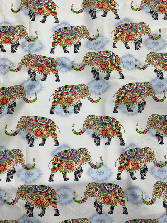 Elephant Print Fabric