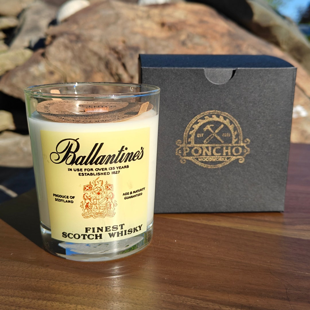 Vintage Whiskey Glass Candle - Pipe Tobacco - Etsy