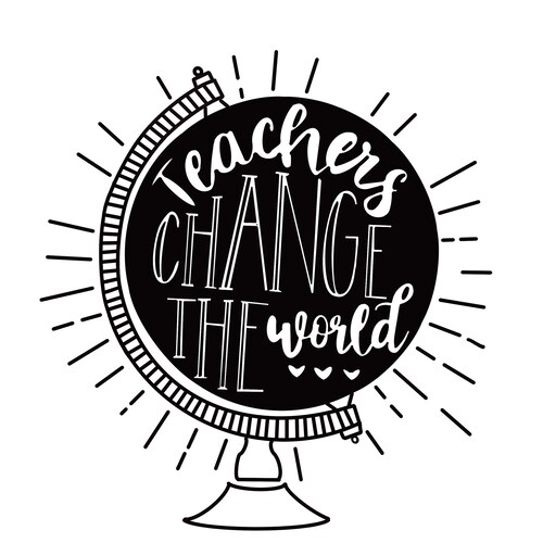 Teachers Can Change the World One Child at a Time SVG File: - Etsy