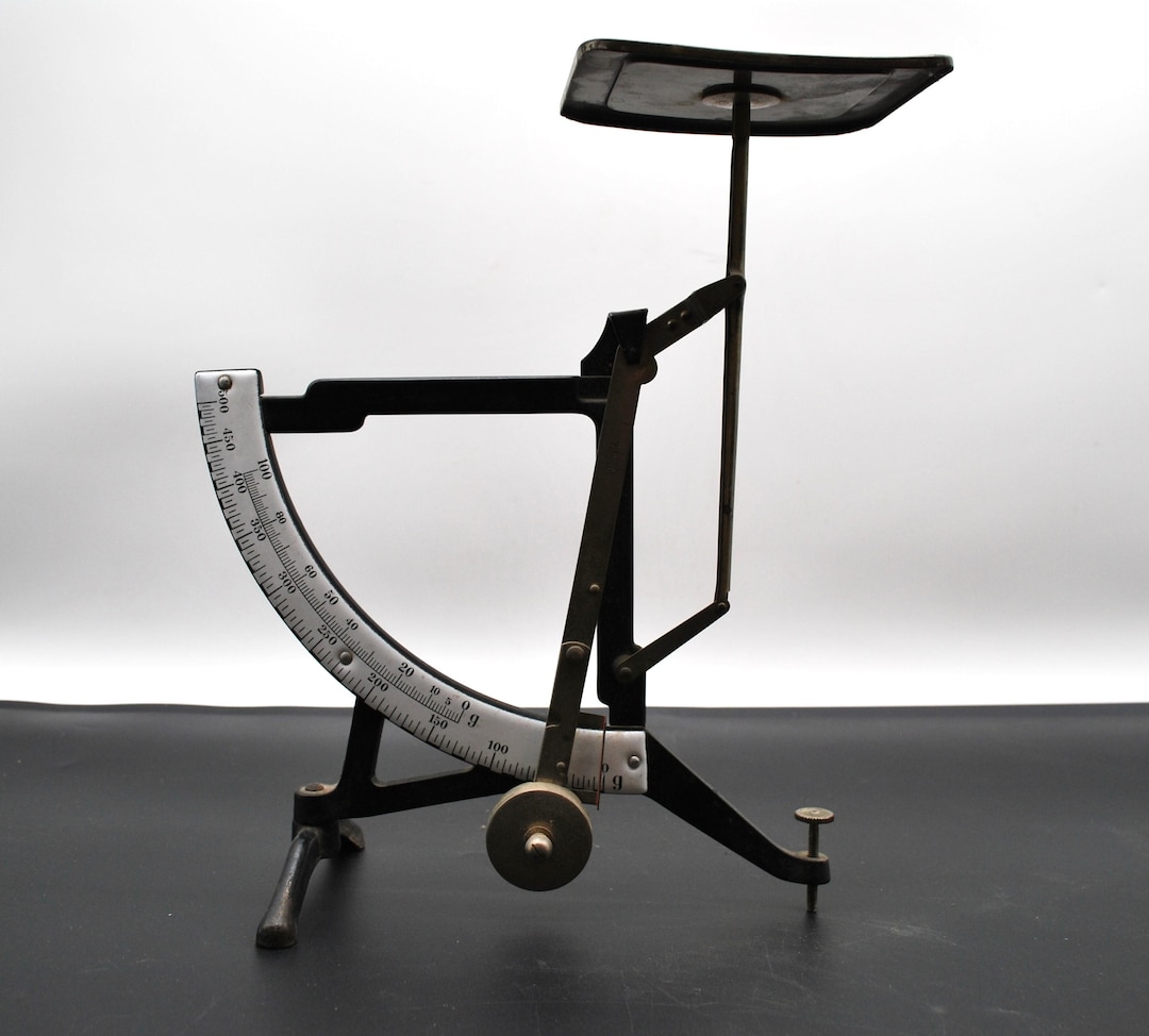 Antique Letter Scale, Pendulum Scale by Jakob Maul With Enamel Scale up ...