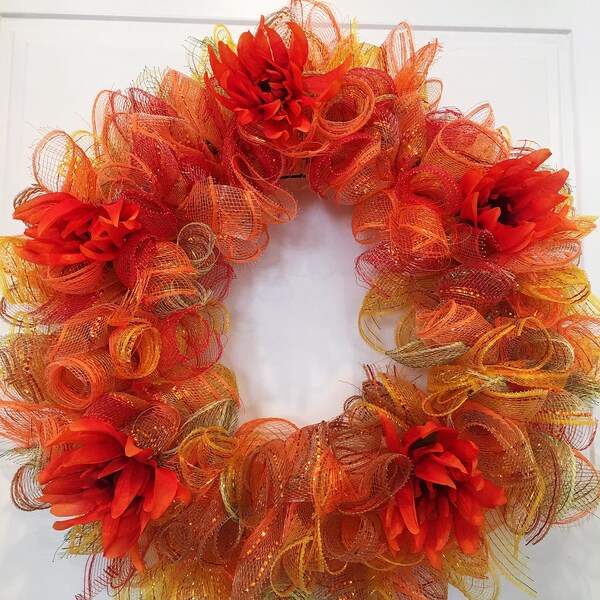 Fall Deco Mesh - Etsy