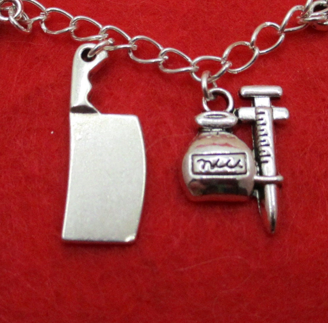 True Crime Show Addict and Murder Show Fan Charm Bracelet - Etsy