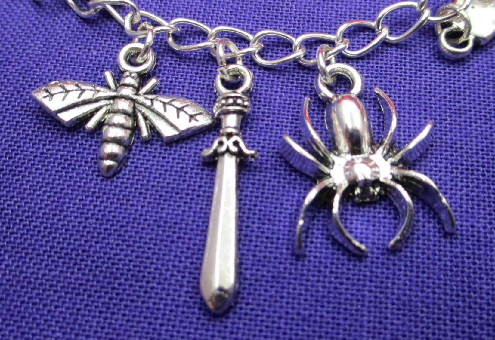 Wednesday addams Family Spinoff Series Netflix Show Fan Charm Bracelet ...