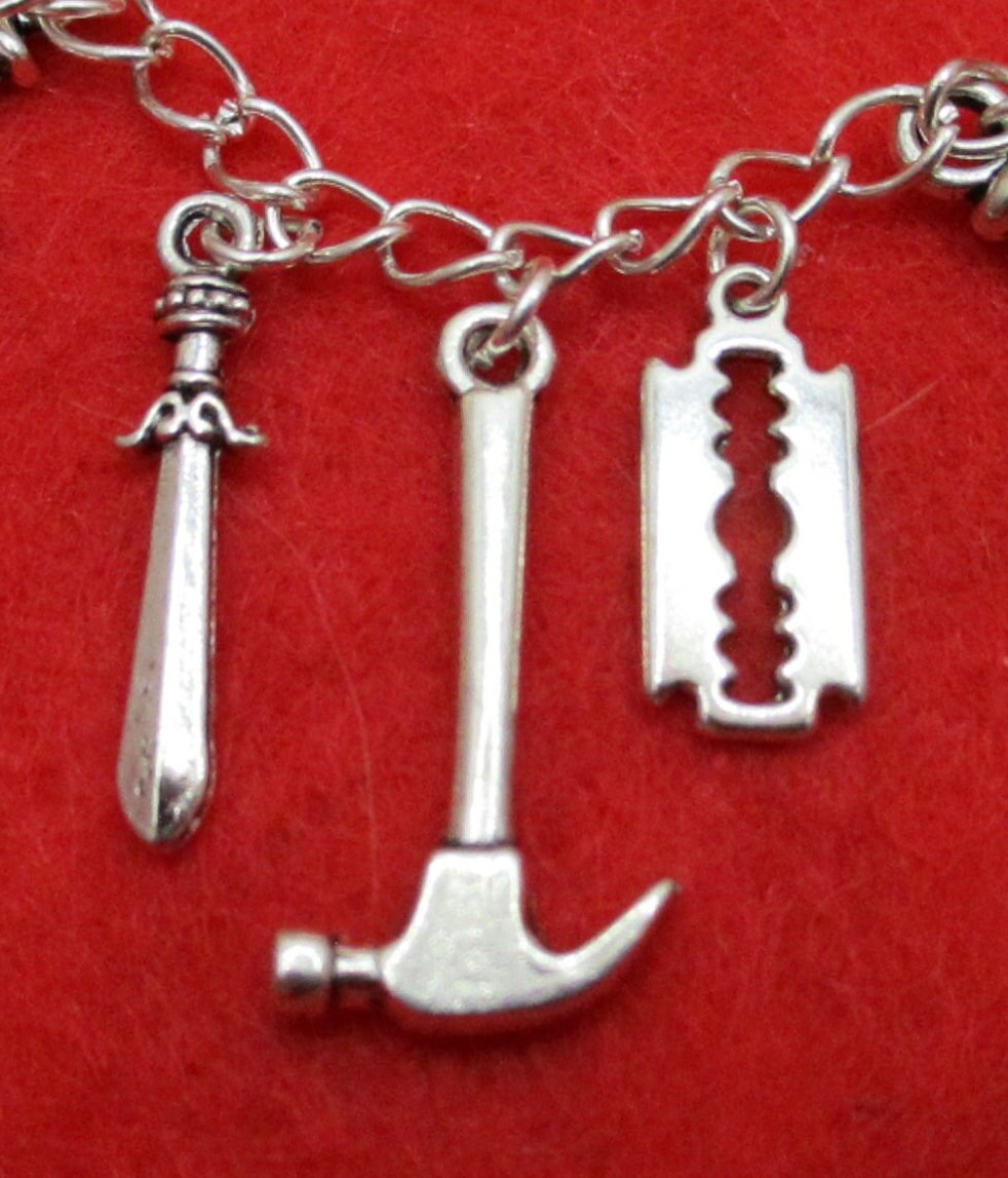 True Crime Show Addict and Murder Show Fan Charm Bracelet - Etsy