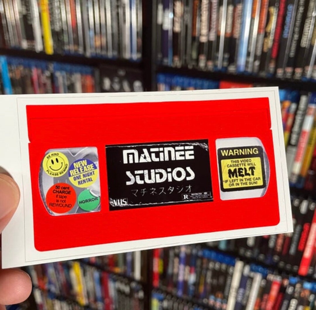 Matinee Studios Official VHS Tape Vinyl Sticker (red) - Etsy