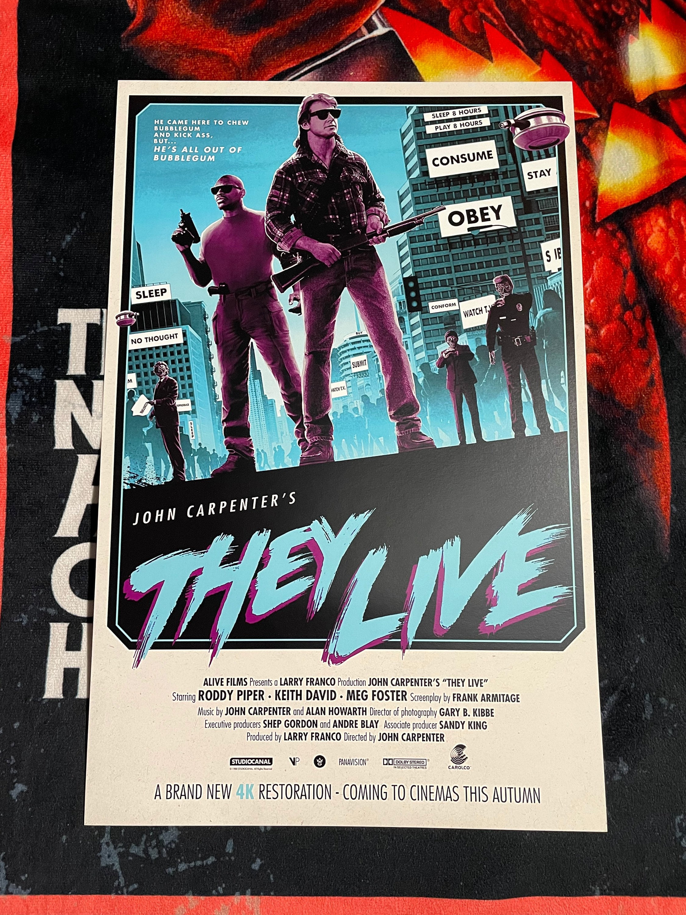 THEY LIVE Movie Poster 1988 John Carpenter Rowdy Roddy Piper Thai ...