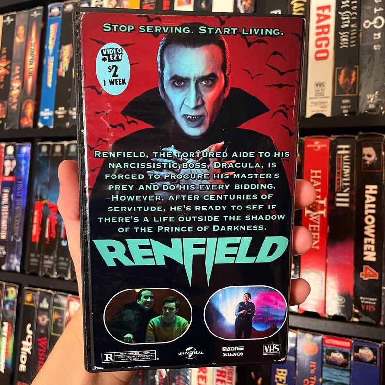 Renfield 2023 Custom VHS Display Case NO TAPE - Etsy Ireland