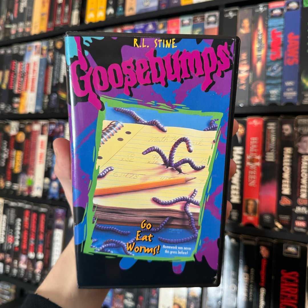 Goosebumps Go Eat Worms Custom VHS Display Case (NO TAPE) - Etsy