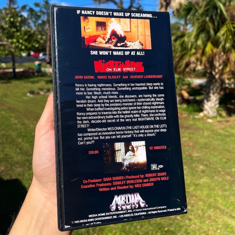 A Nightmare on Elm Street (1984) Custom VHS Display/replacement Case ...