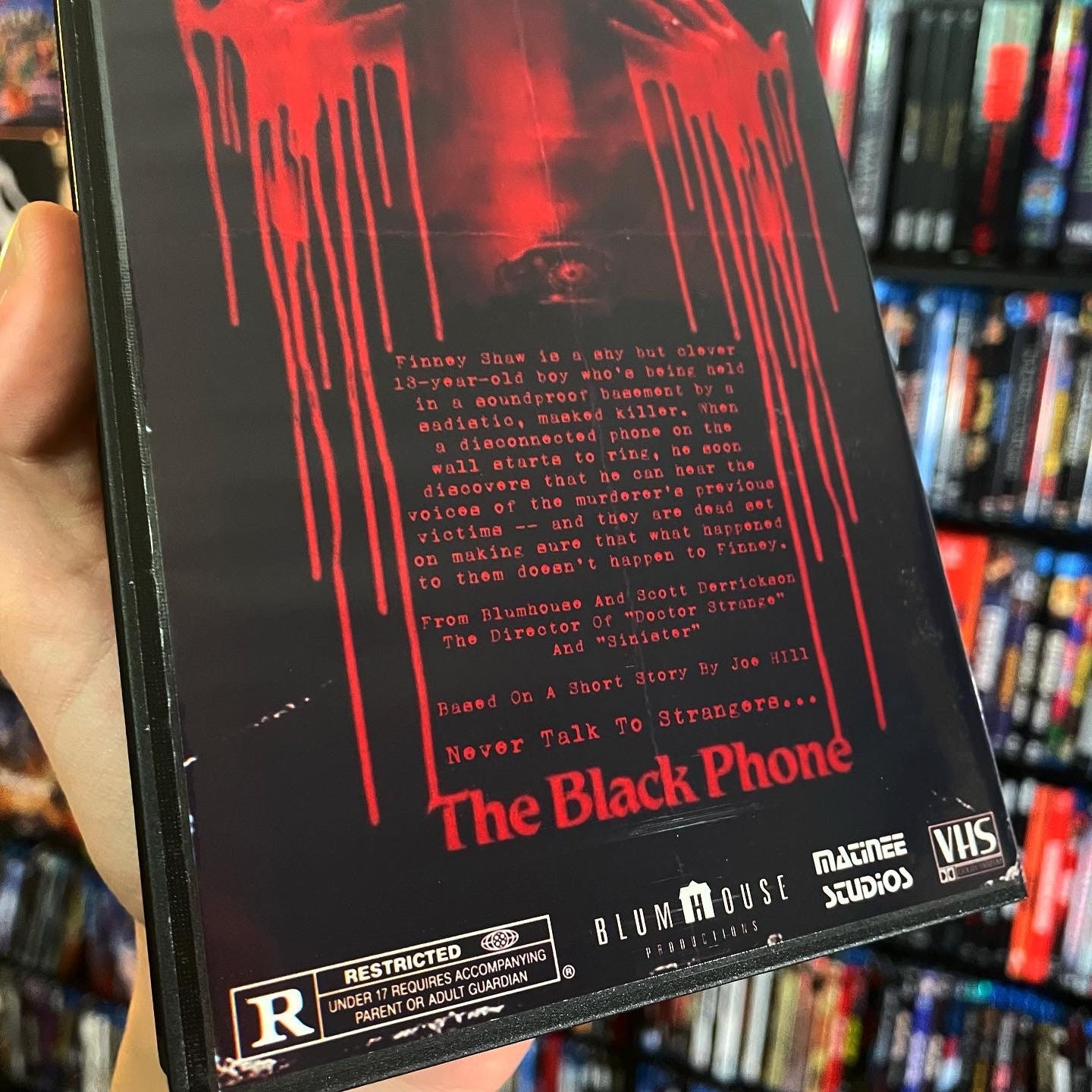 The Black Phone 2022 Custom VHS Display Case NO TAPE - Etsy