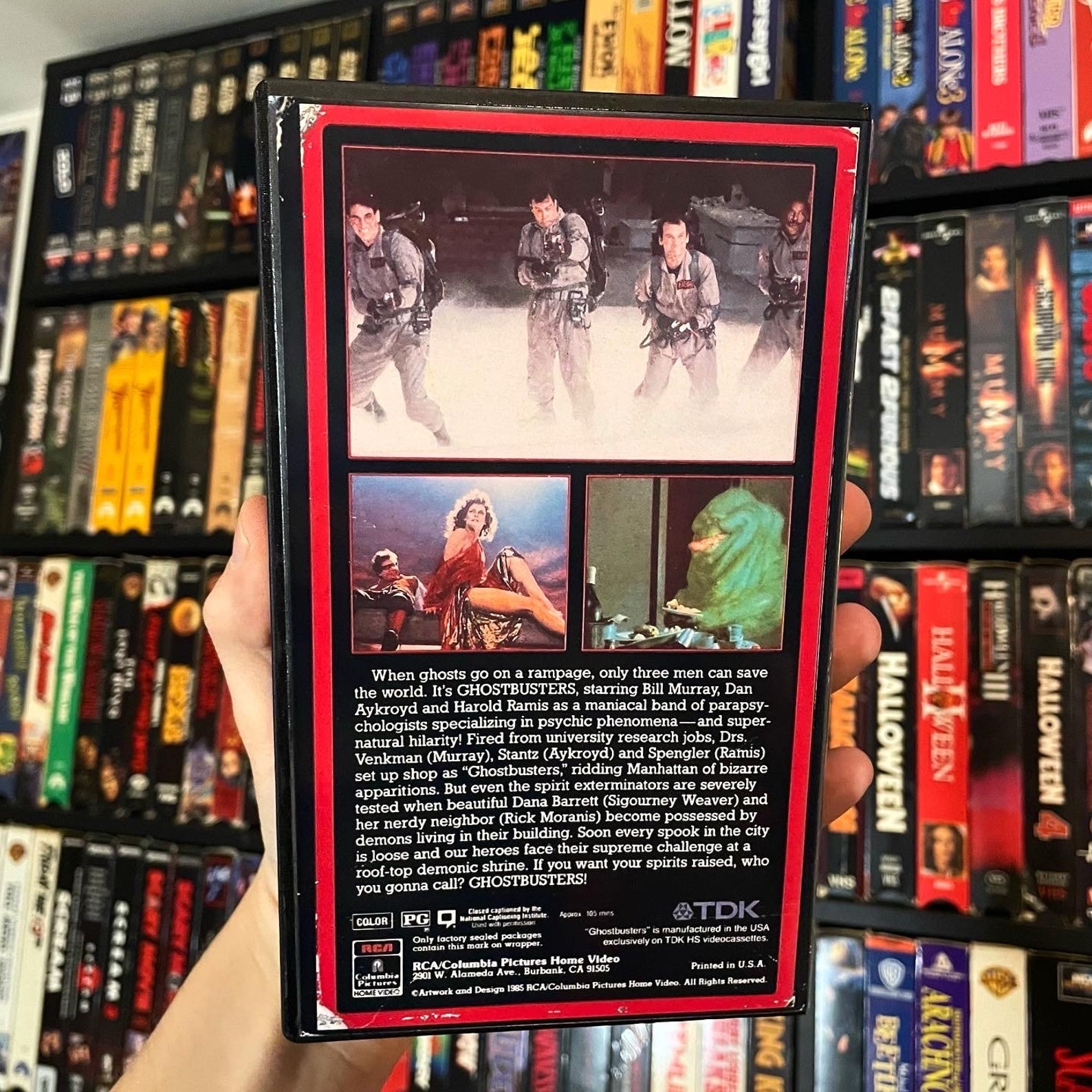Ghostbusters 1&2 Double Pack Custom VHS Display/replacement Cases NO ...