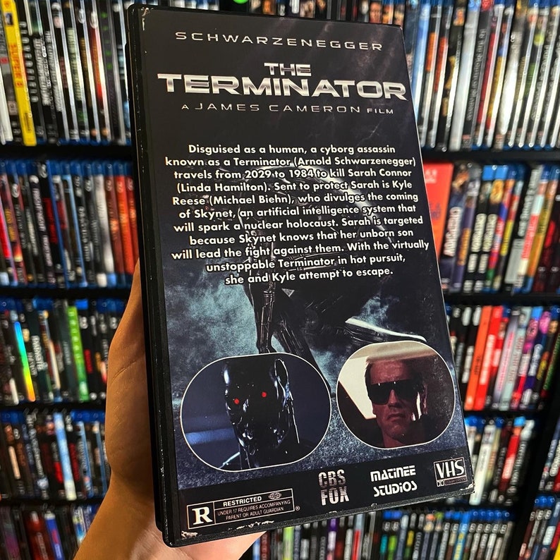 The Terminator (1984) Custom VHS Display Case (NO TAPE) - Etsy