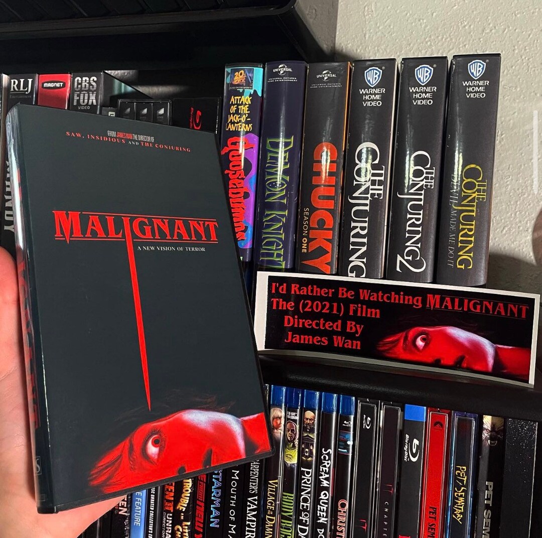 Malignant 2021 Custom VHS Display Case & Bumper Sticker NO TAPE - Etsy