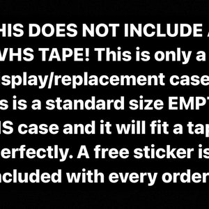 Mid 90s (2018) Custom VHS Display Case (NO TAPE) - Etsy