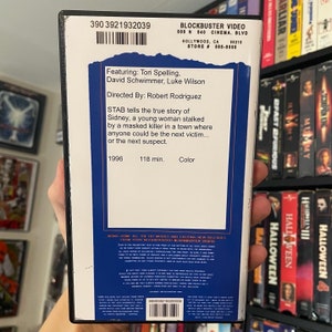 Stab (scream) Blockbuster VHS Display Case (NO TAPE) - Etsy