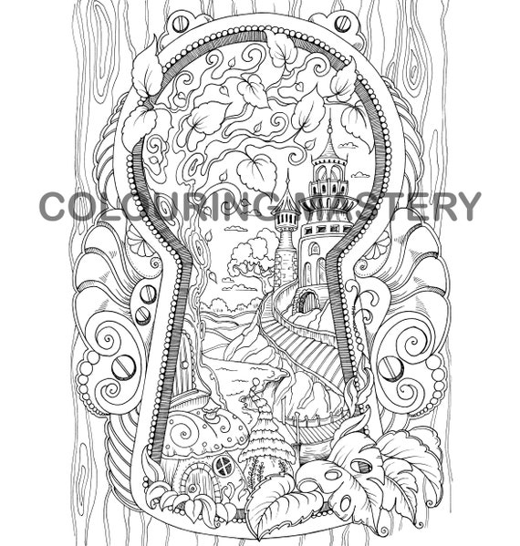 Keyhole Coloring Page