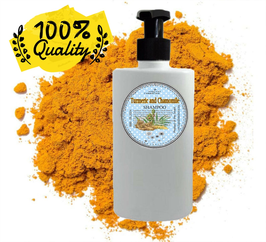 SHAMPOO Turmeric and Chamomile. Best for Blonde and Thin Hair. - Etsy