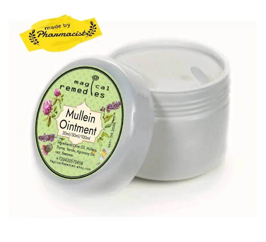 Mullein Ointment. Mullein Thyme, Yarrow, Agrimony Herbal Balm. - Etsy