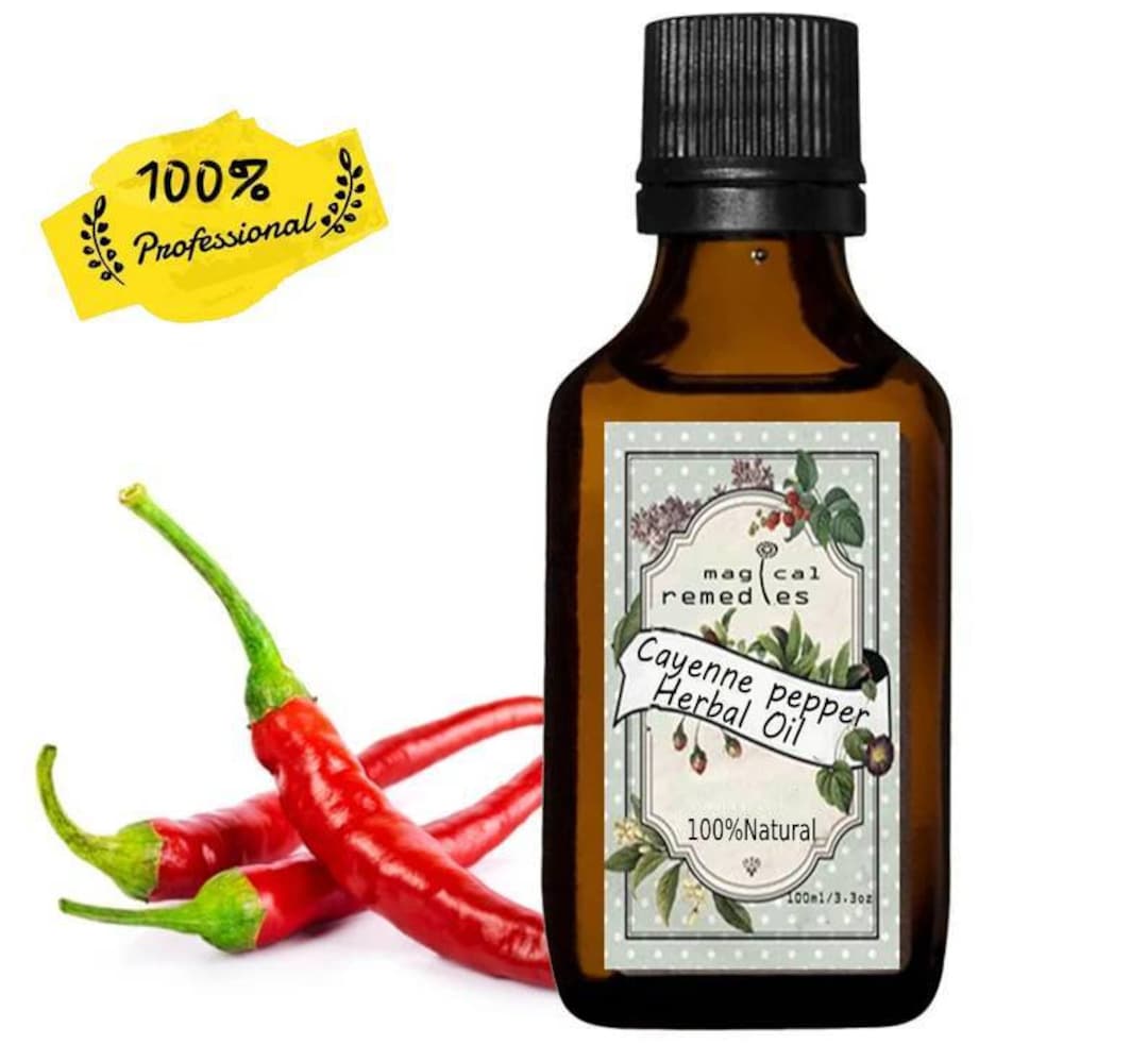 Cayenne Pepper Oil 100 Pure And Organic Capsicum Annuum Oil Body Oil Hair Oil Massage Oil