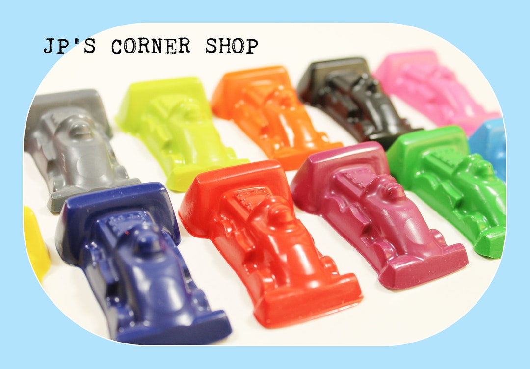 Race Car Crayons - Set of 2 Crayons - Handmade Party Favor - Etsy
