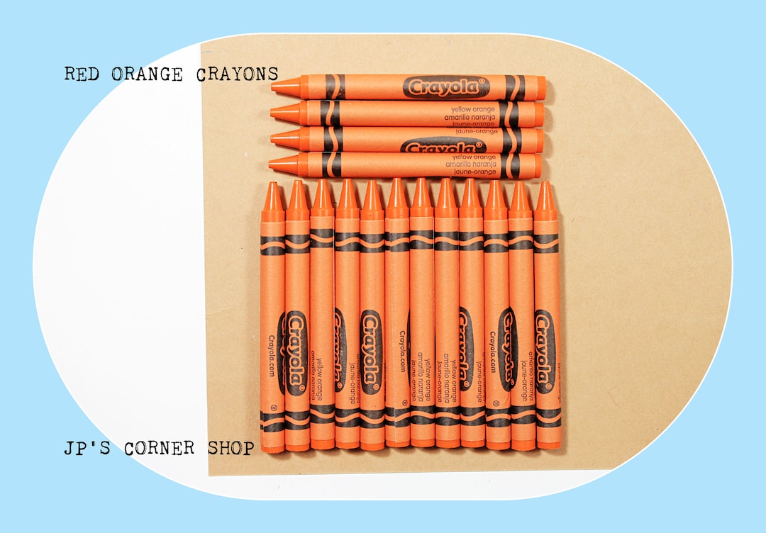 Red Orange Crayons 45 Crayons Crayola Crayons Bulk Crayons Refill ...