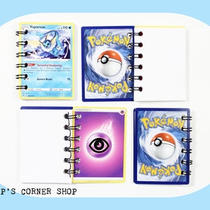 Upcycled Pokemon Notebook 45 Blank White Sheets Pages Handmade Favor ...