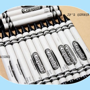 Black Crayons - 45 Crayons - Crayola Crayons - Bulk Crayons - Refill ...