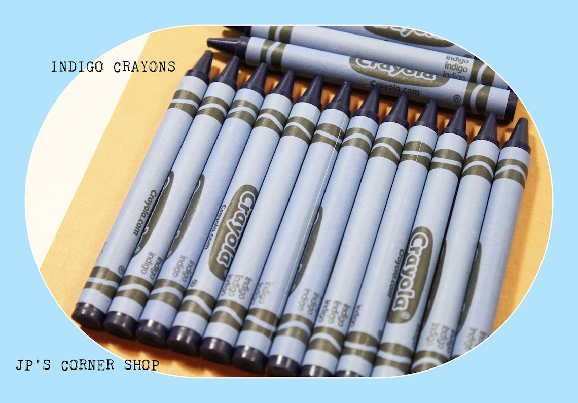 Indigo Crayons - 45 Crayons - Crayola Crayons - Bulk Crayons - Refill ...