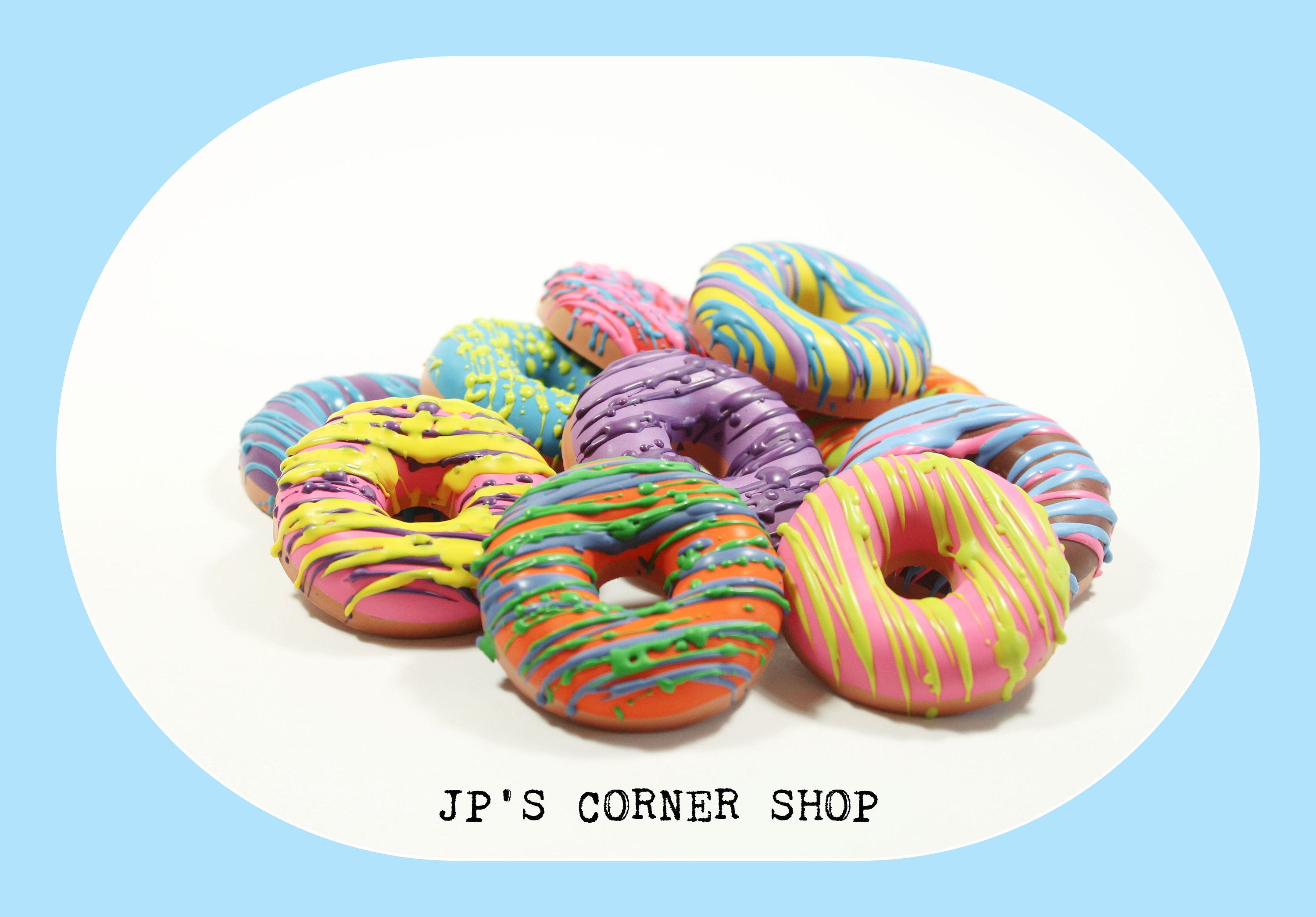 One Donut Crayon in Clear Box With Crinkle Paper Handmade - Etsy