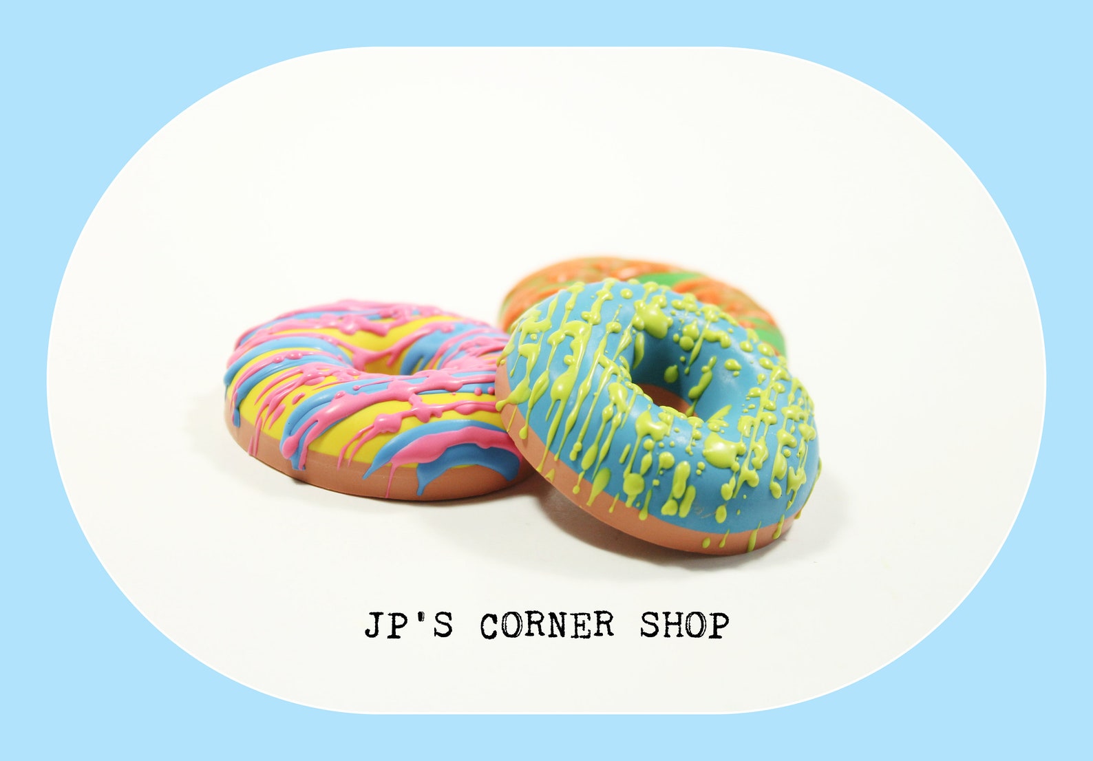 One Donut Crayon in Clear Box With Crinkle Paper Handmade - Etsy