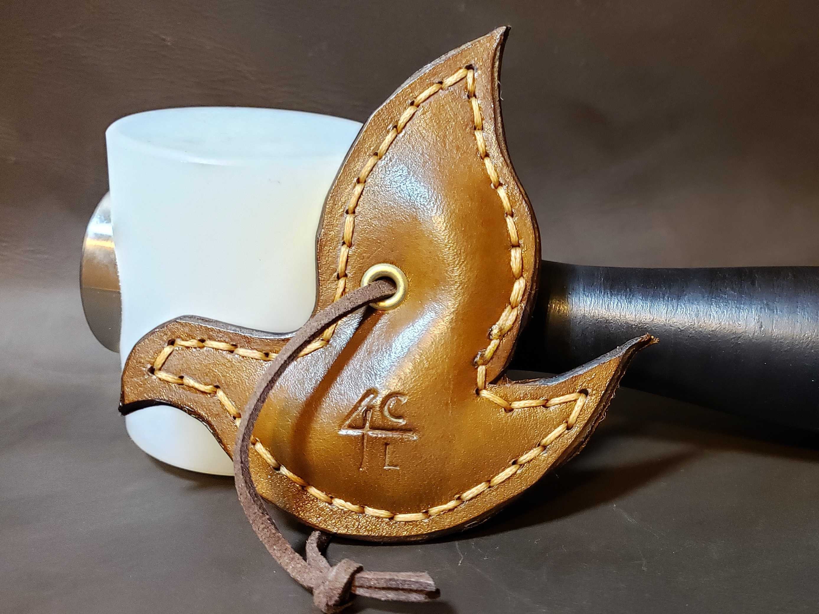 Dove Leather Christmas Tree Ornament Holiday Handmade - Etsy