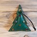 Christmas Tree Leather Christmas Tree Ornament Holiday Handmade ...